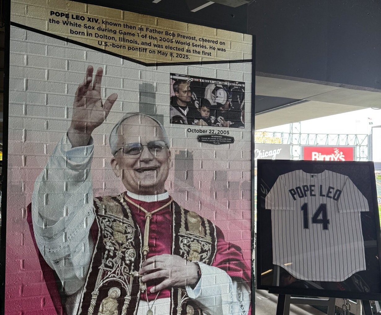 White Sox Unveil Mural of Pope Leo - Catholics For Catholics