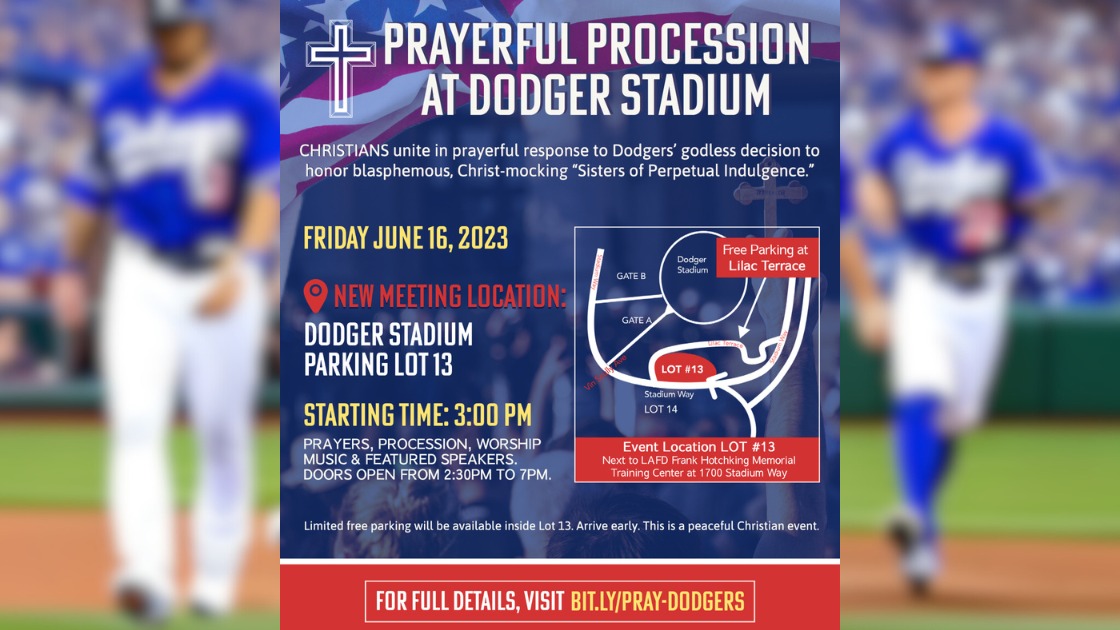 Prayerful Procession at Dodger Stadium