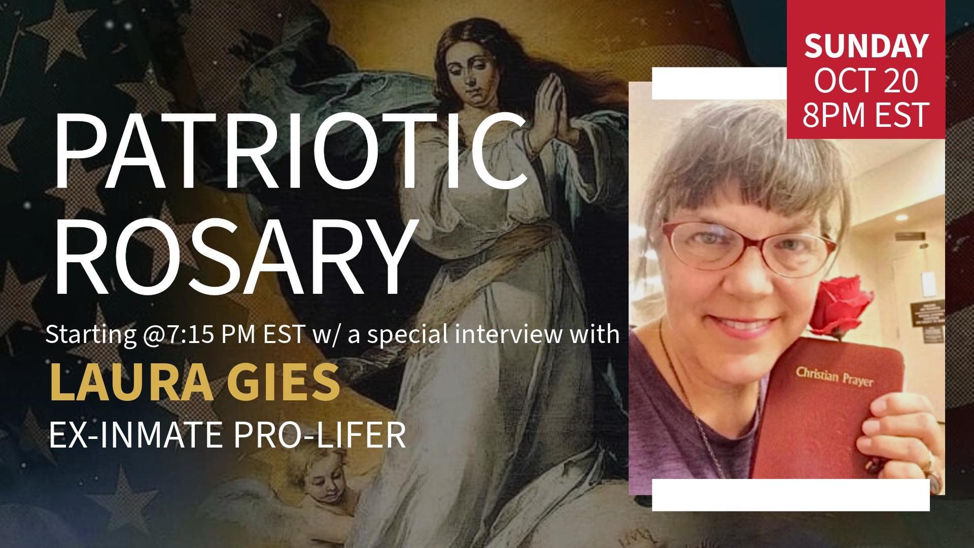 PATRIOTIC ROSARY w/ BISHOP COFFEY OUTSIDE FEDERAL PRISON + EX-INMATE ...