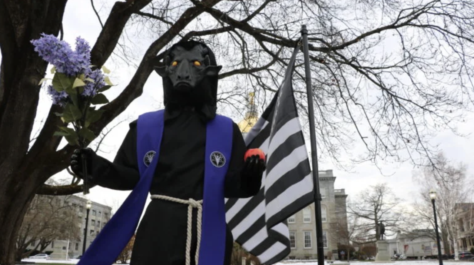 Demonic statue outside NH State House destroyed within 48 hours: 'Santa ...