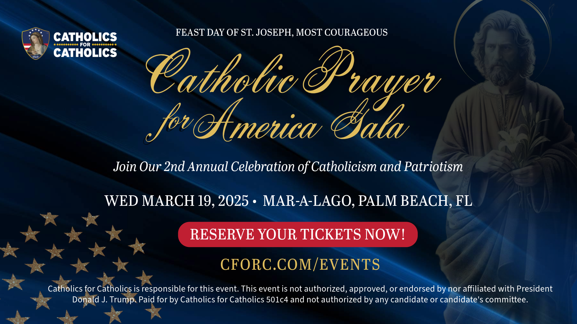 Join Us at Mar-a-Lago for our Catholic Prayer For America Gala ...