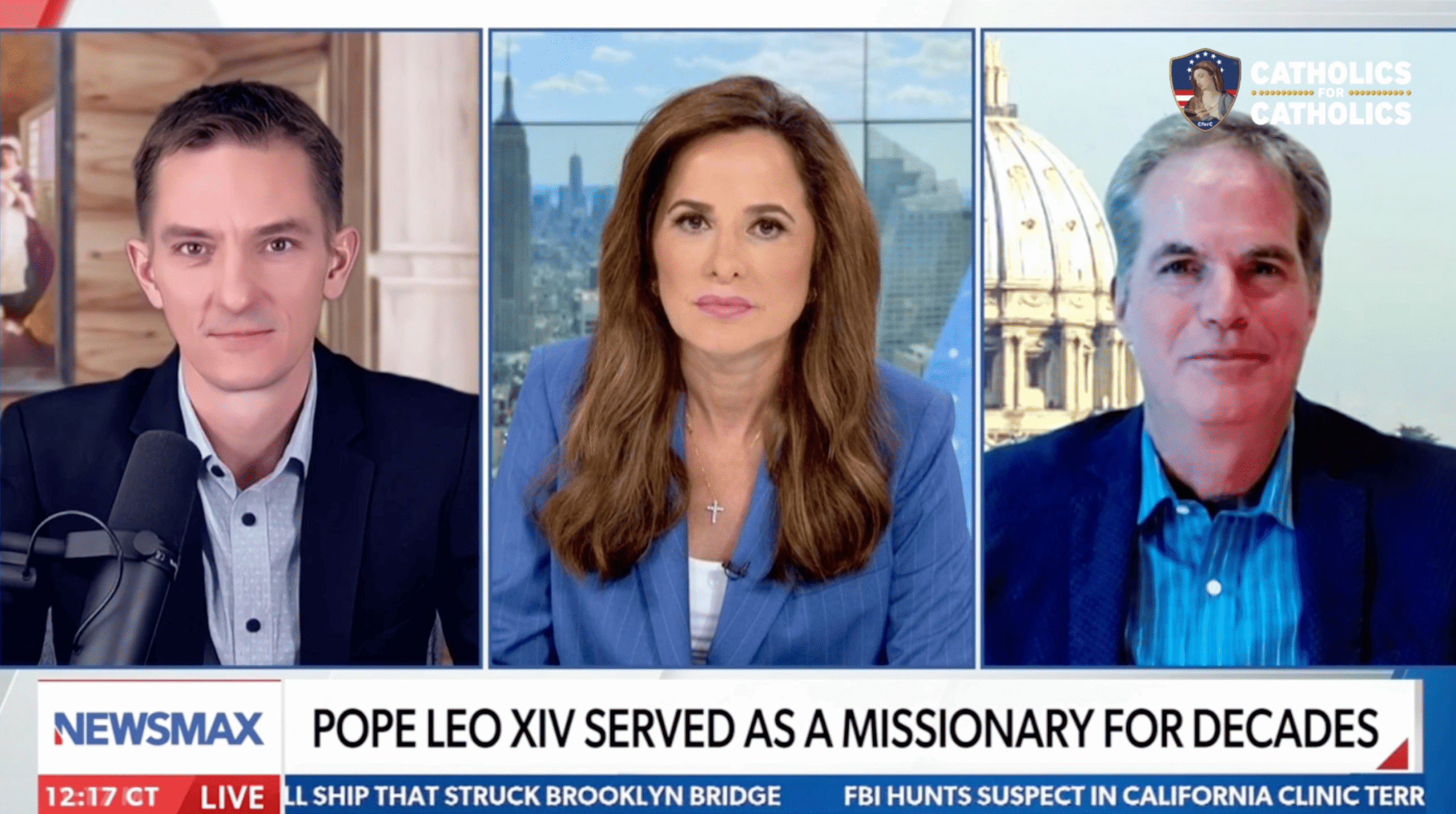NEWSMAX: "Proud Moment as a Catholic and American" - Pope Leo XIV ...
