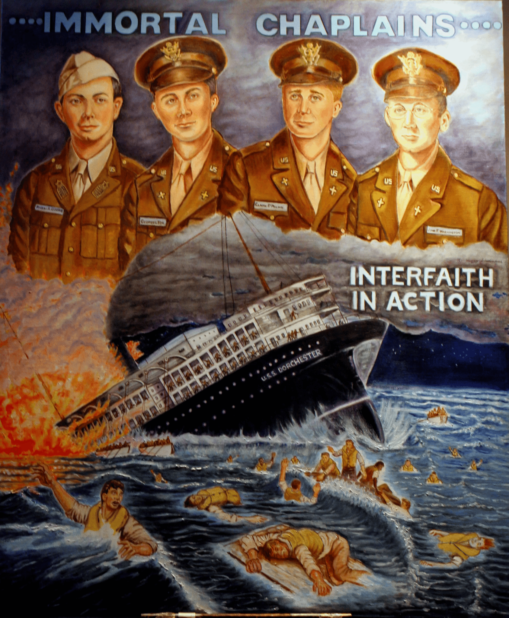 The Four Chaplains: Heroes at the Sinking of the U.S.A.T. Dorchester ...